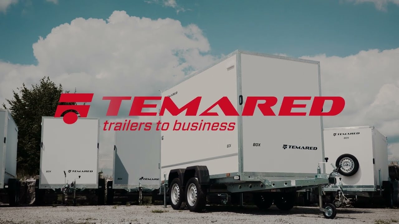TEMARED BOX 3015/2 0.75T lockable trailer - main features