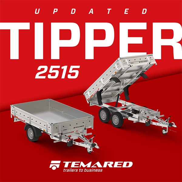 Tipper 2515 - now available in a braked version!